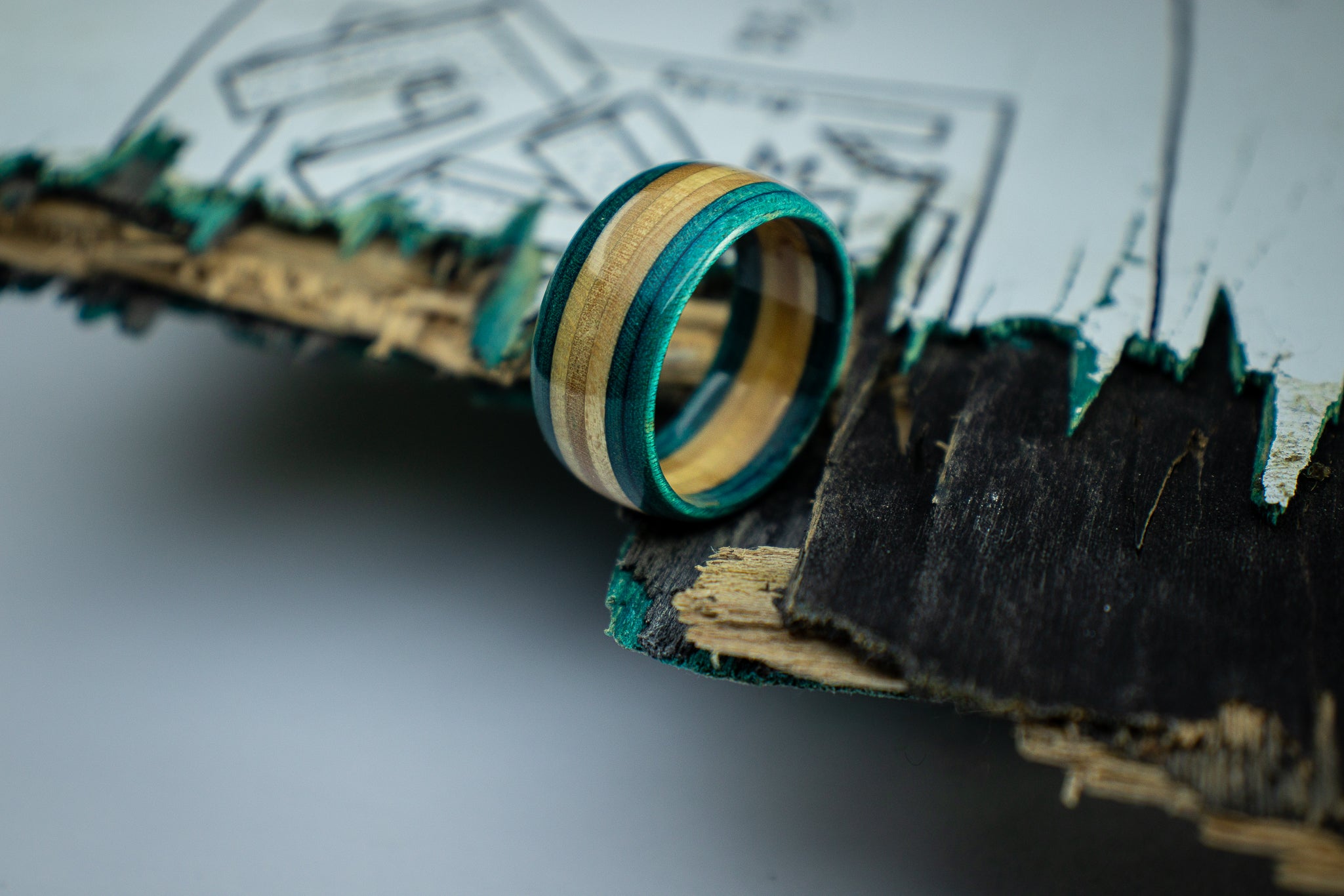 Skate Ring - Green - 8mm | Onyx Signature Creations